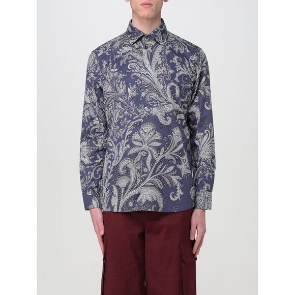 Etro | Sweaters | Etro Shirt Men Blue Men | Poshmark